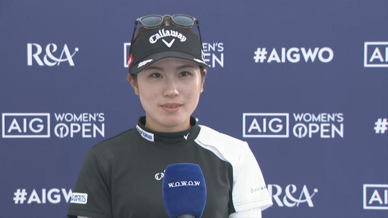 Lpga女子ゴルフツアー2023 メジャー 全英aig女子オープン 西村優菜 第1日インタビュー【メジャー 全英aig女子オープン