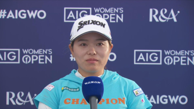 LPGA女子ゴルフツアー2023 メジャー 全英AIG女子オープン 勝みなみ 第1日インタビュー【メジャー 全英AIG女子オープン】 | WOWOWオンデマンドで見る