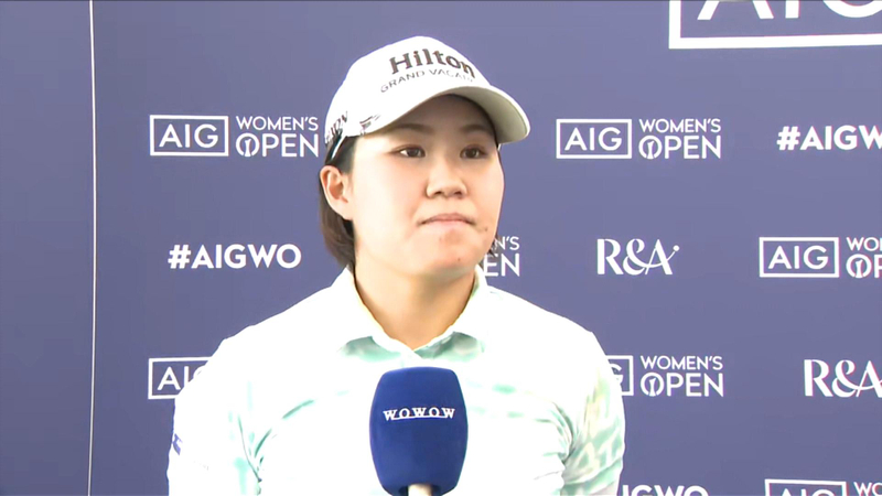 Lpga女子ゴルフツアー2023 メジャー 全英aig女子オープン 畑岡奈紗 第1日インタビュー【メジャー 全英aig女子オープン
