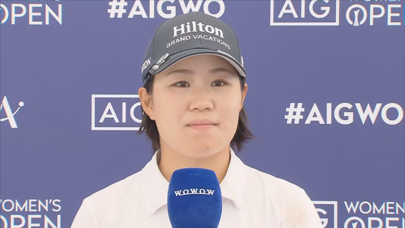 Lpga女子ゴルフツアー2023 メジャー 全英aig女子オープン 畑岡奈紗 第2日インタビュー【メジャー 全英aig女子オープン
