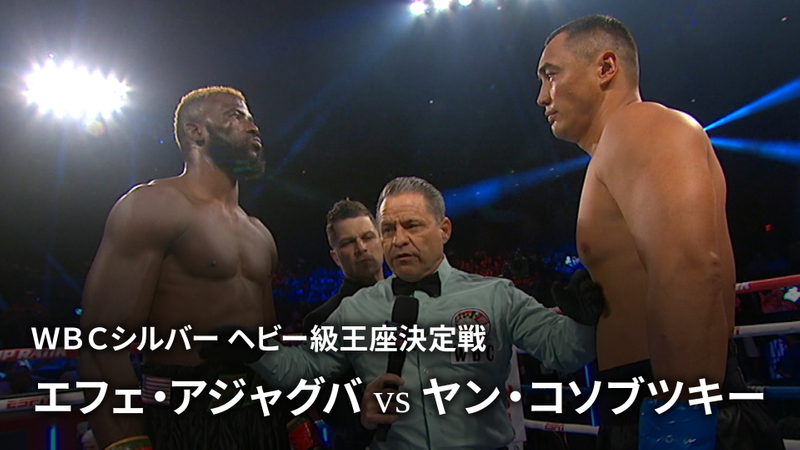 エキサイトマッチ～世界プロボクシング WBCシルバー ヘビー級王座決定戦 エフェ・アジャグバ vs ヤン・コソブツキー | WOWOWオンデマンドで見る